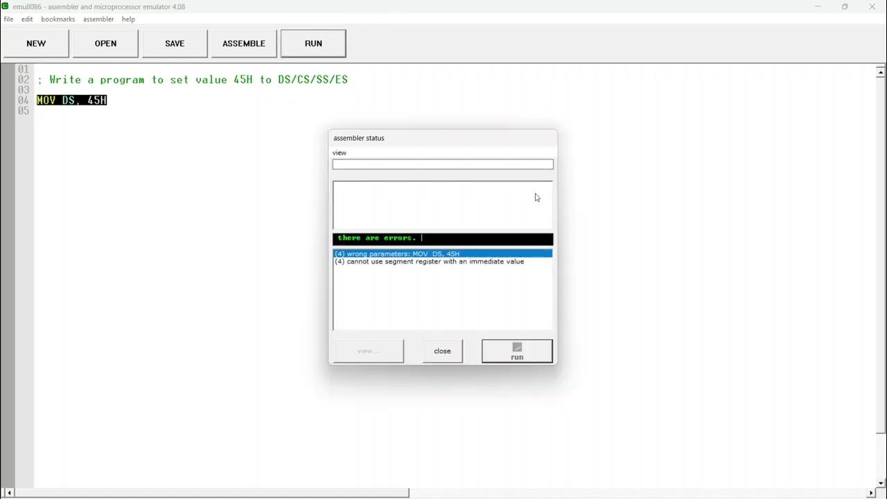 Microprocessors practical - part 1 - YouTube