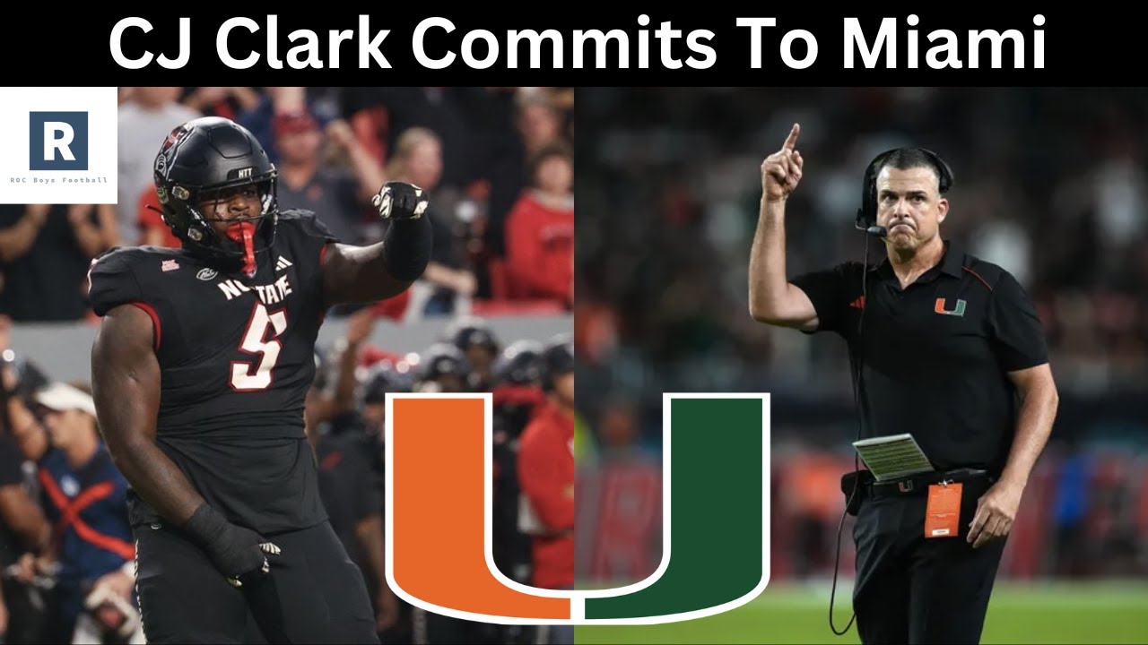 CJ Clark Commits To Miami | Miami Hurricanes Transfer Portal Update ...