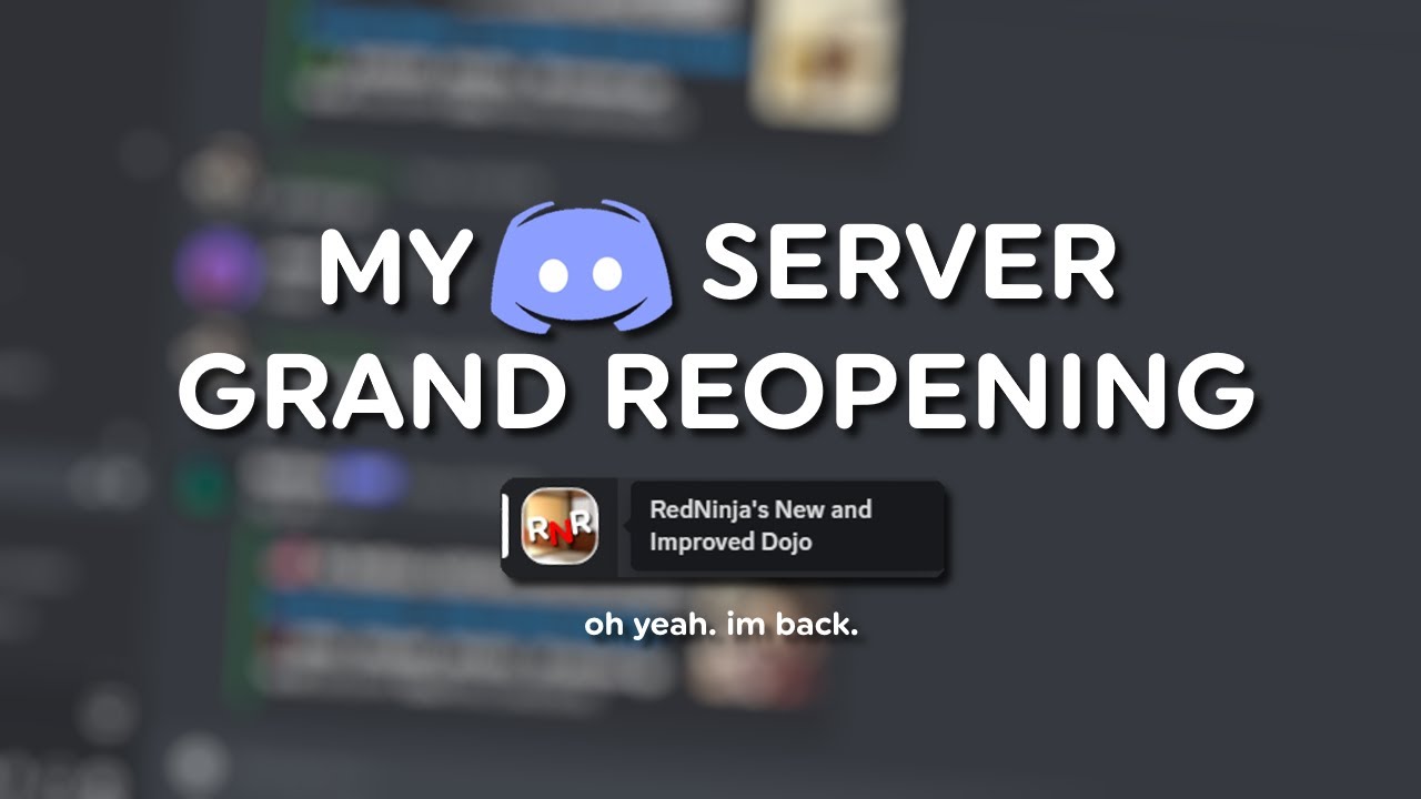 REOPENING MY DISCORD (unnecessarily high effort video reveal) - YouTube