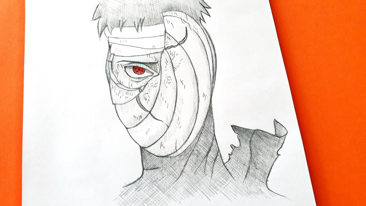How to Draw obito | sketch drawing | from Naruto and Boruto | tutorial ...