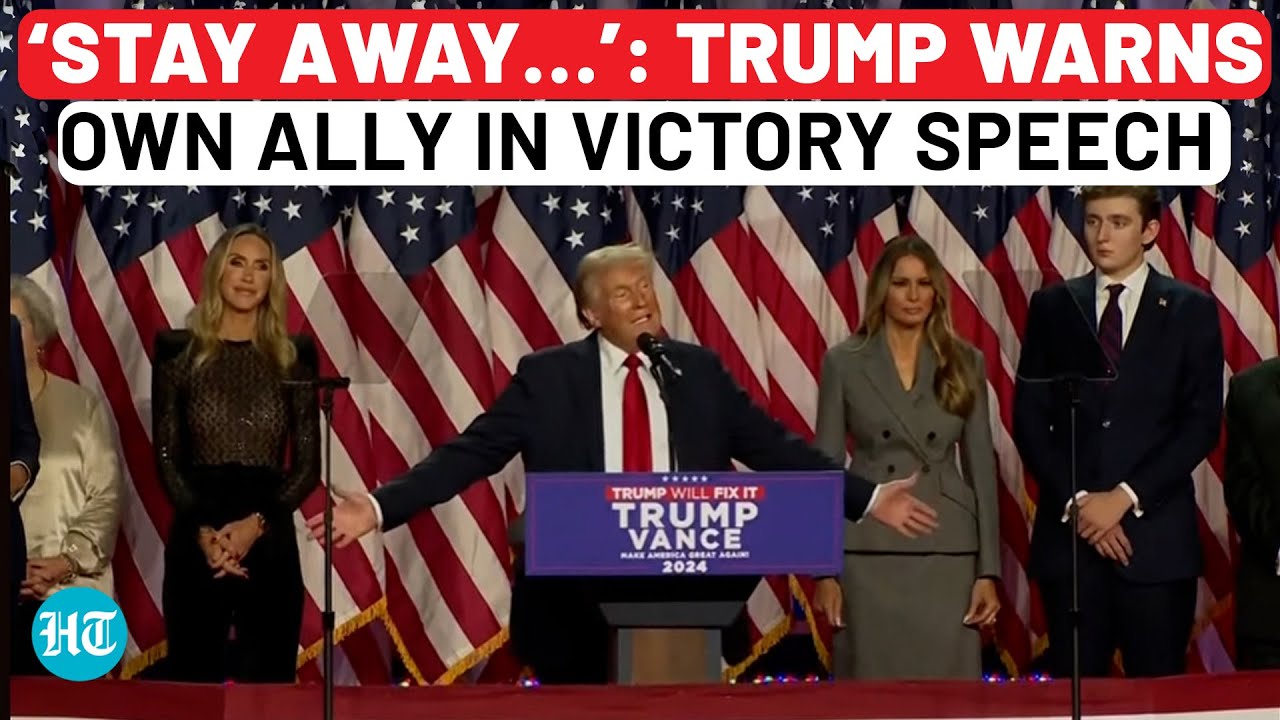 Trump’s Hilarious Warning To Own Ally During Victory Speech: ‘Leave The ...