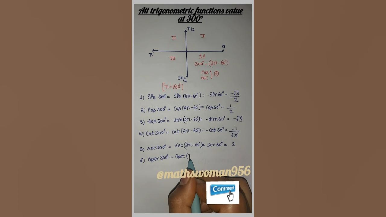 All trigonometric functions value at300°|Trigonometric Functions|Class11|Chapter3|Ncert #maths # ...