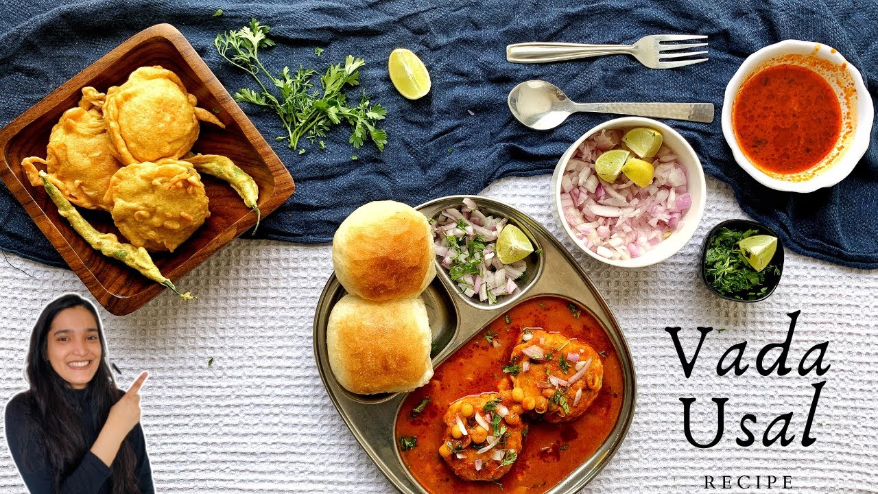 Vada Usal Recipe | झणझणीत वडा उसळ | Kat Vada | Food Prescription - YouTube