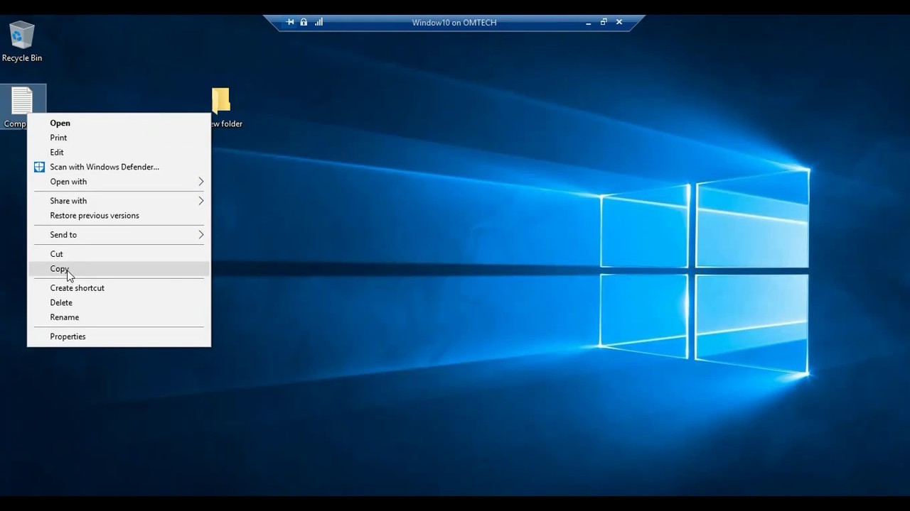 How to create, delete, copy, cut and paste file and Folder - YouTube