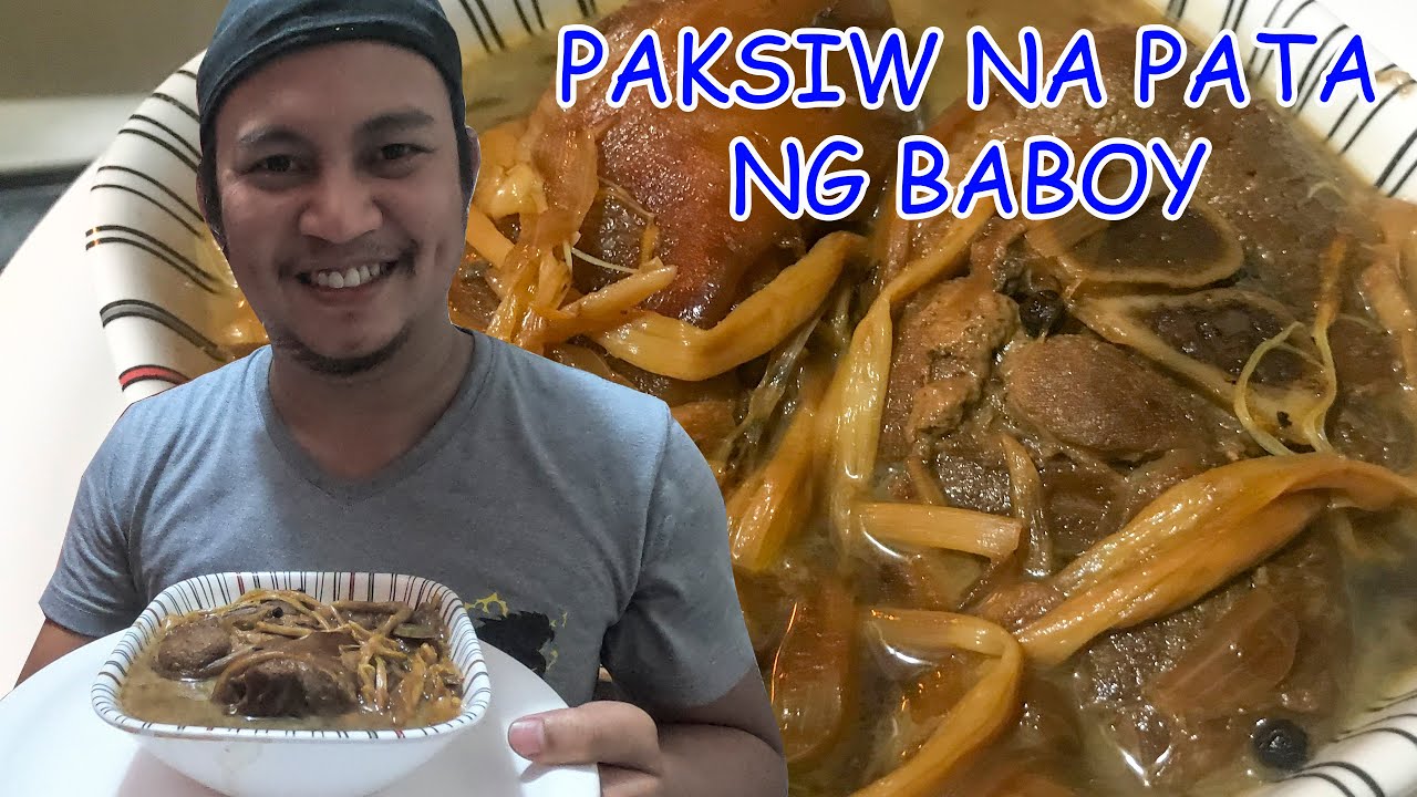 PAKSIW NA PATA NG BABOY - YouTube