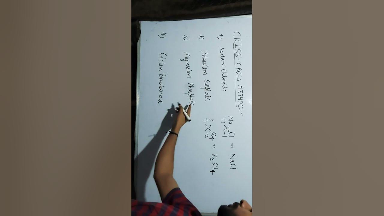How To Make Chemical Formula Using CRISS CROSS METHOD science how-to-make-chemical-formula-using-criss-cross-method-science