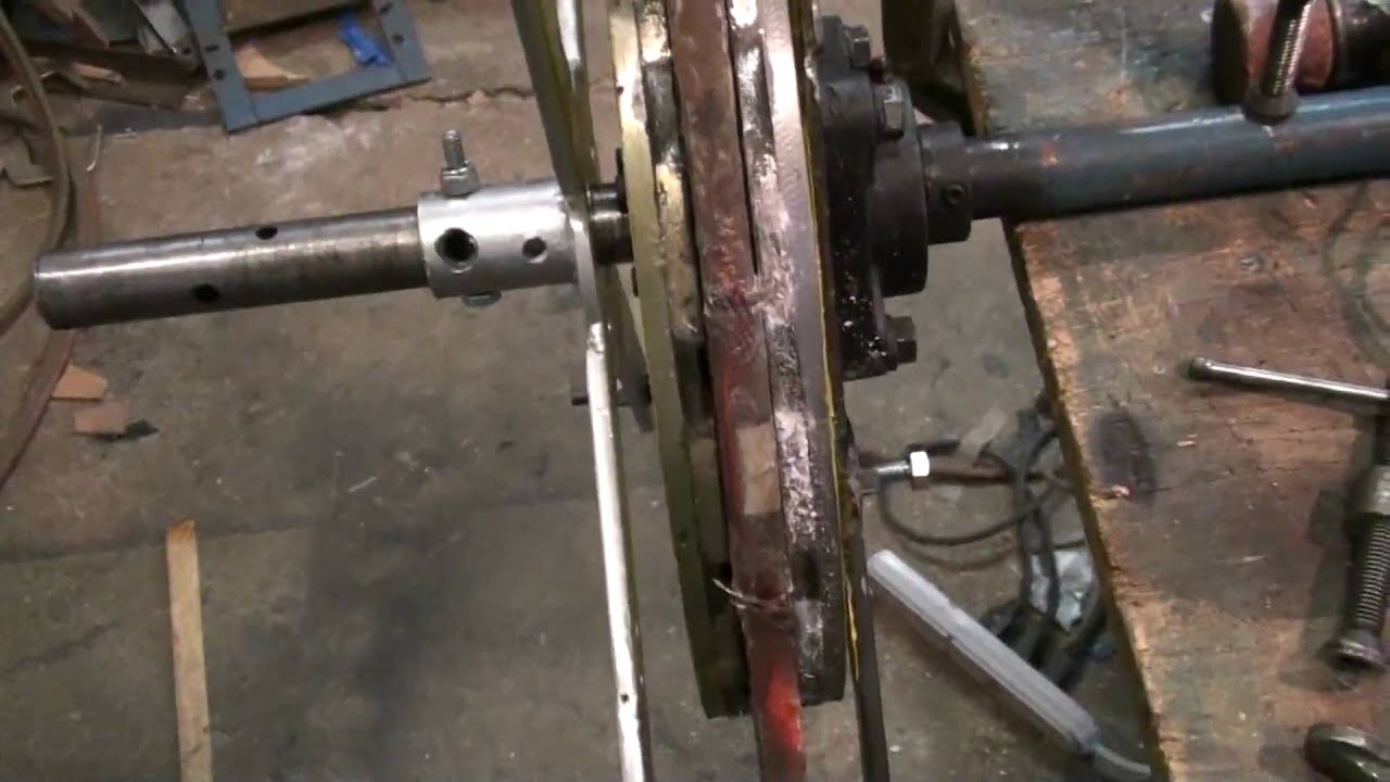 12 inch axial flux alternator assembled on shaft - YouTube