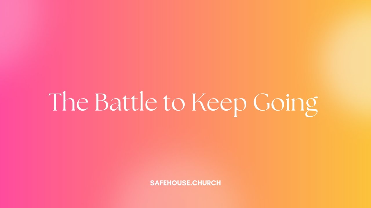 Sunday - The Battle to Keep Going | Pastor Stan Mons - YouTube