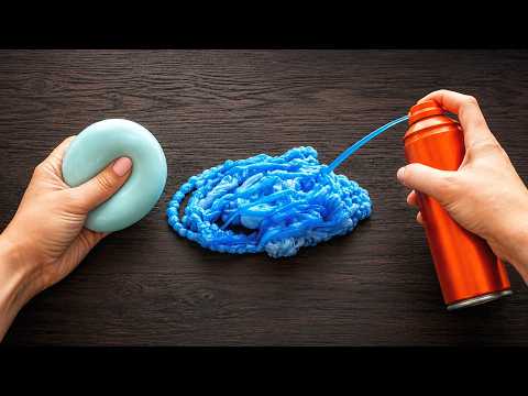 Really Satisfying - Making Super Fluffy Slime with Shaving Foam VS Squishy Balls