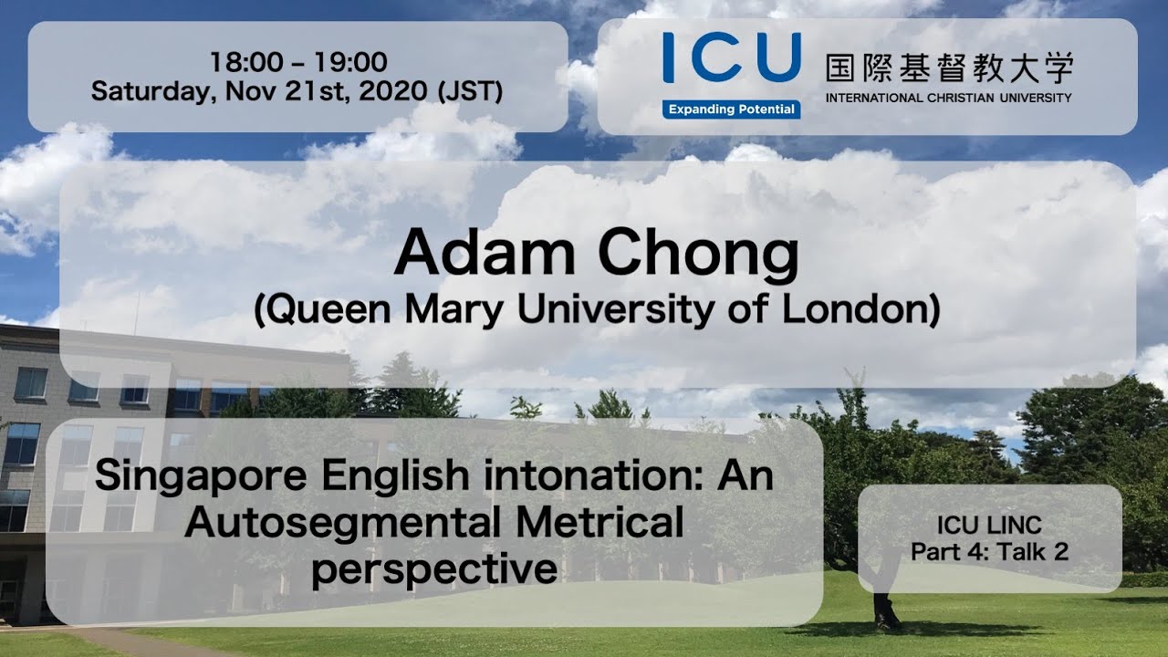 [ICU-LINC0027] Adam Chong (Queen Mary University of London) - YouTube