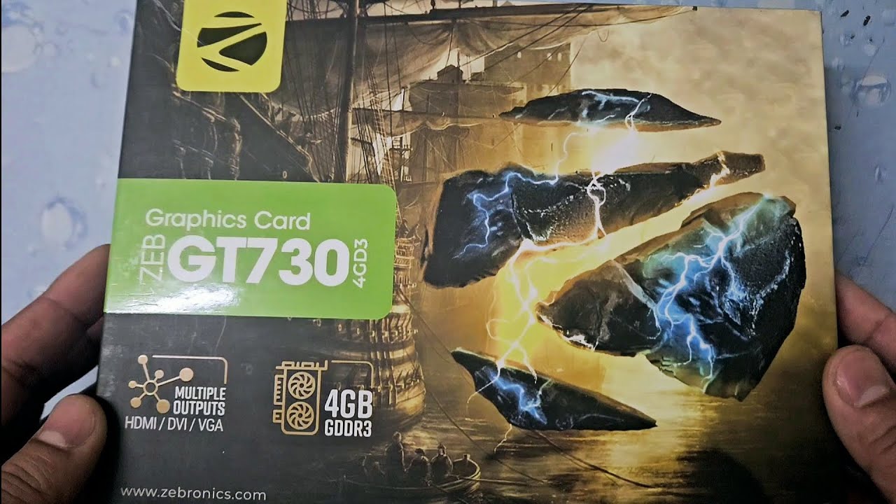 ZEBRONICS GT730 4GB GDDR3 GRAPHICS CARD REVIEW AND PRICE - YouTube