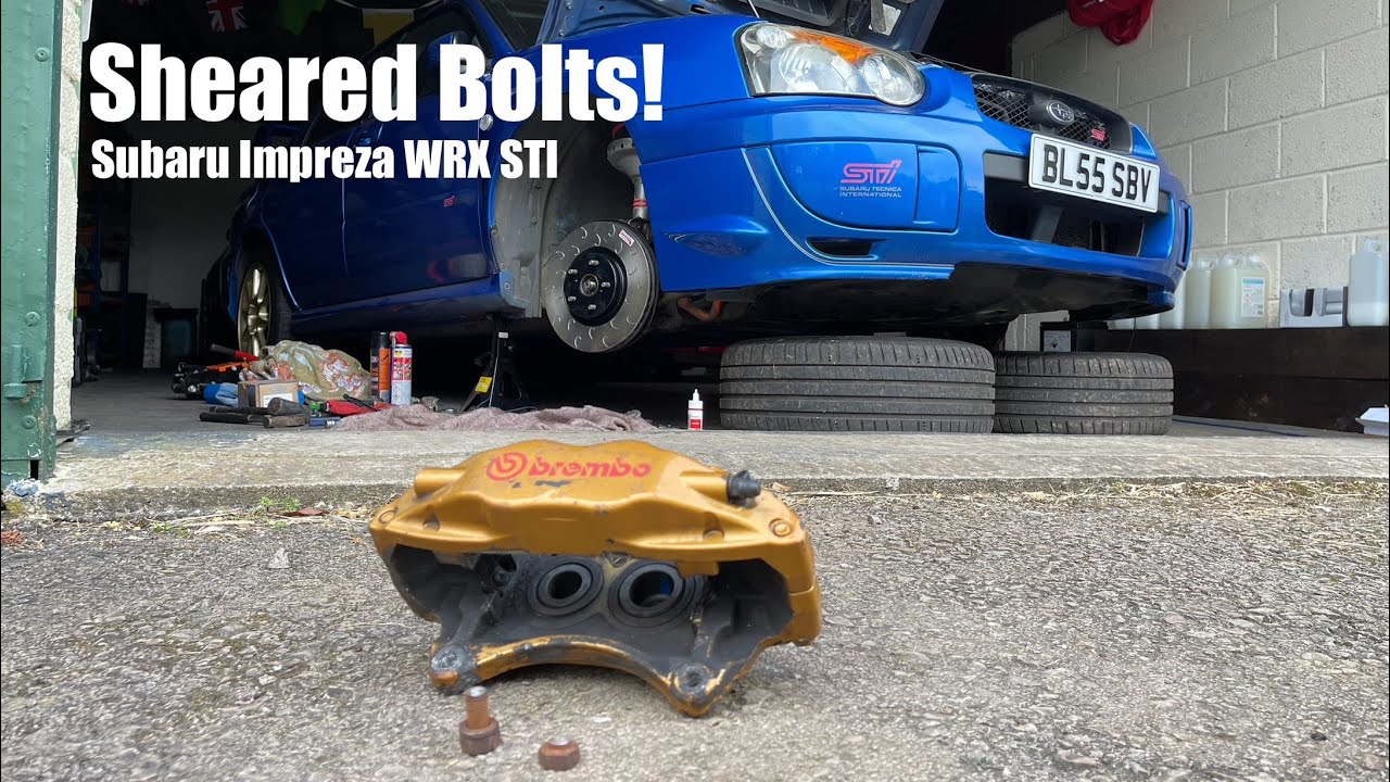 Big Problems with my Subaru Impreza WRX STI front brakes - YouTube