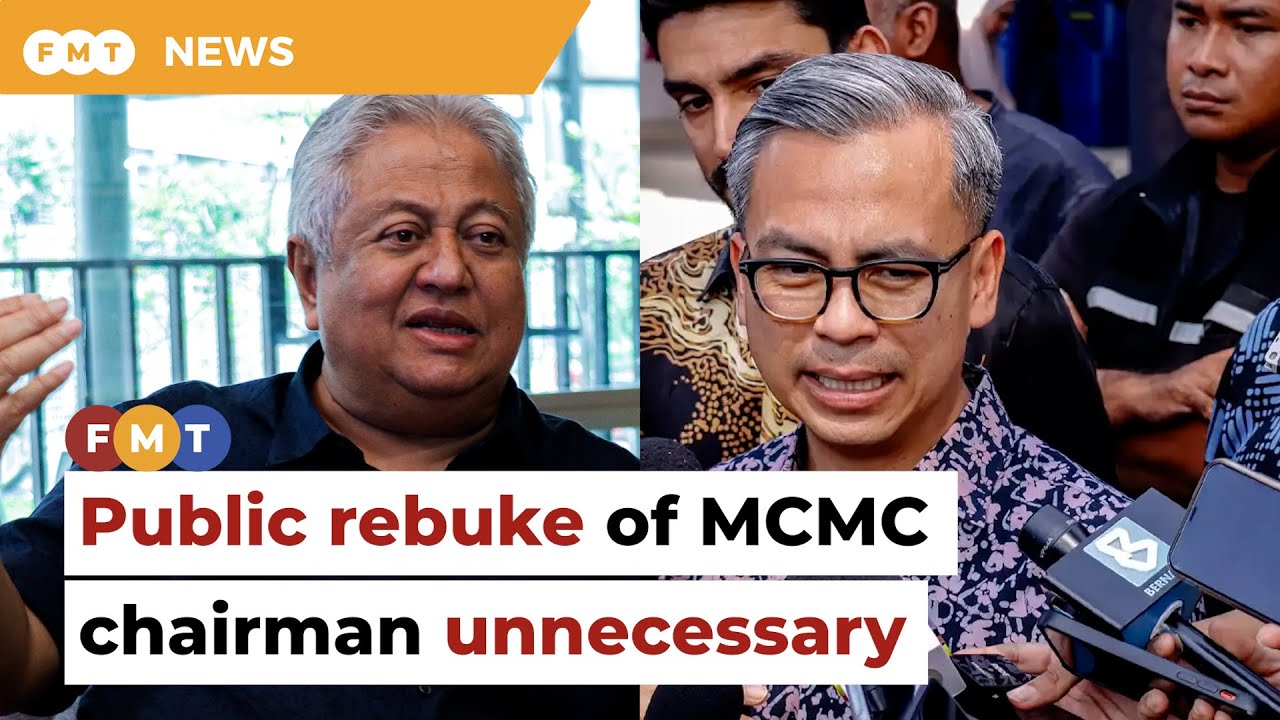 Fahmi's public call-out of MCMC chief unnecessary, says Zaid - YouTube