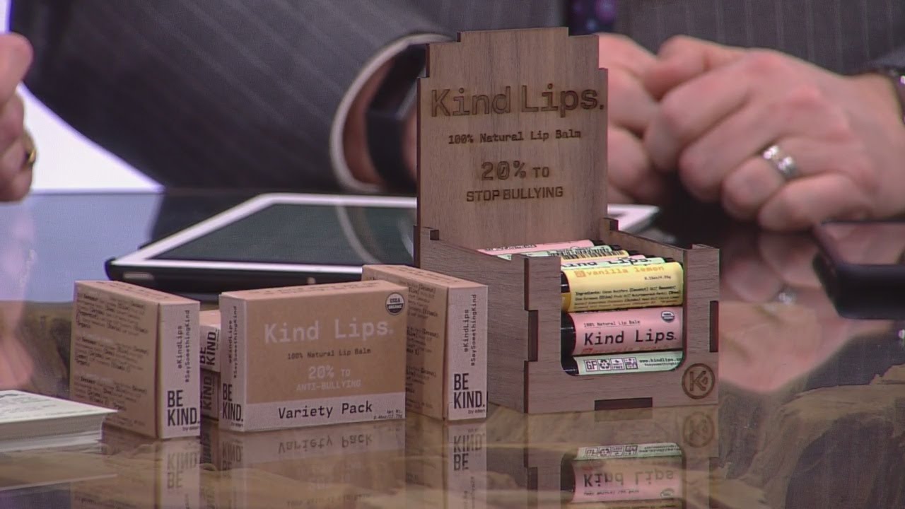 Local ‘Kind Lips’ Business Featured In ‘BE KIND’ Box - YouTube