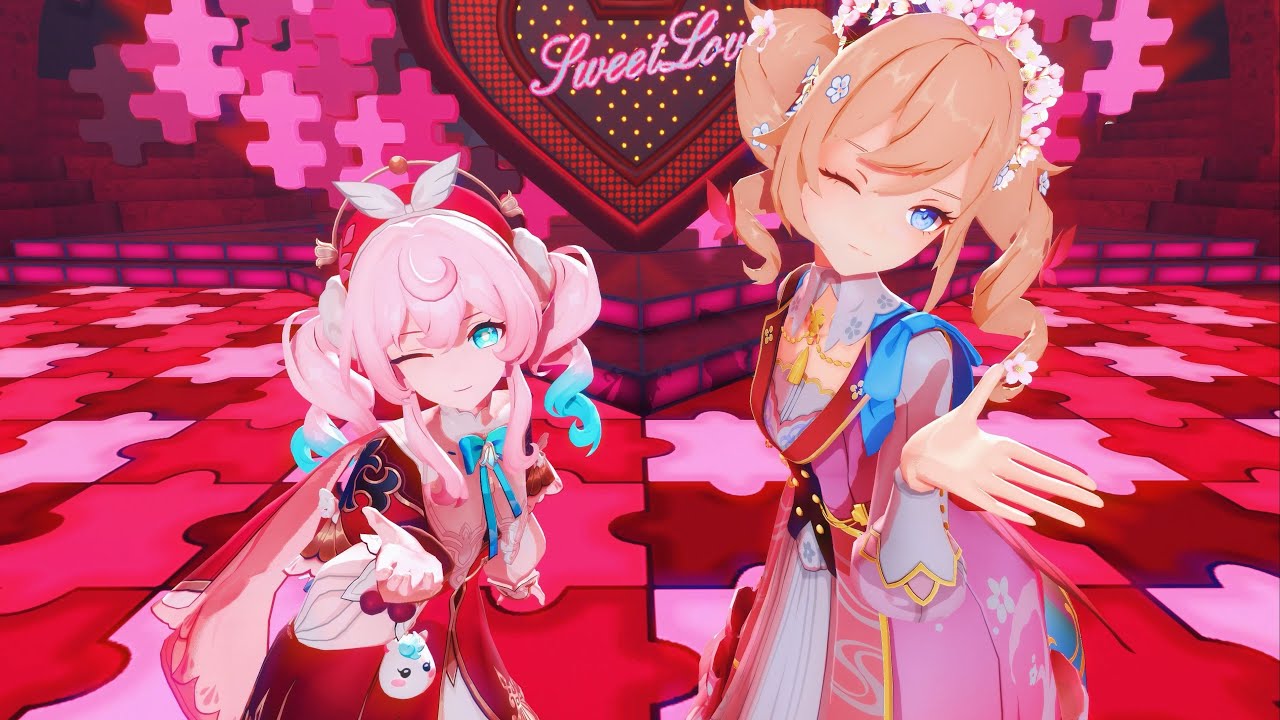 Genshin × Star Rail MMD｜愛包ダンスホール｜Barbara × Hyacine #Barbara #Hyacine # ...