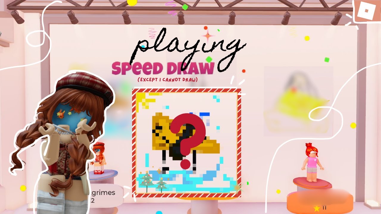 Playing Free Draw on ROBLOX || ROBLOX - YouTube