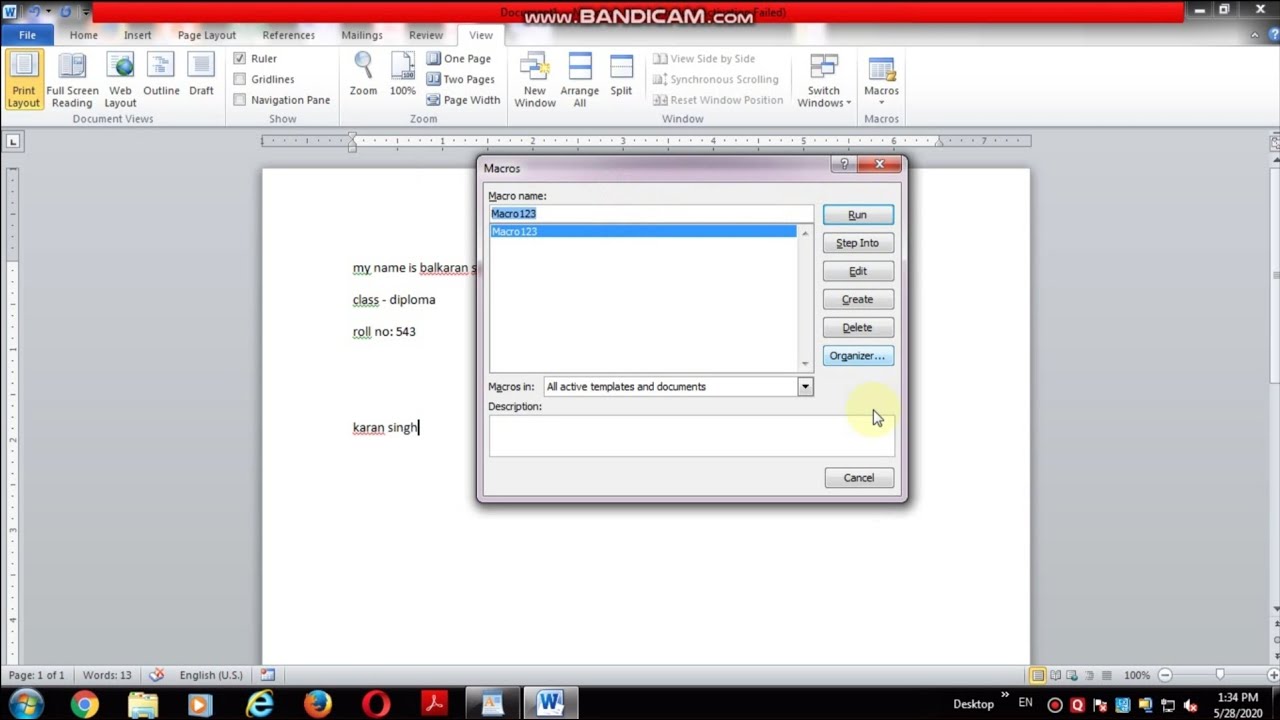 How To Record A Macro In Microsoft Word Create Macro Copa How To Record A Macro In Microsoft Word Create Macro Copa