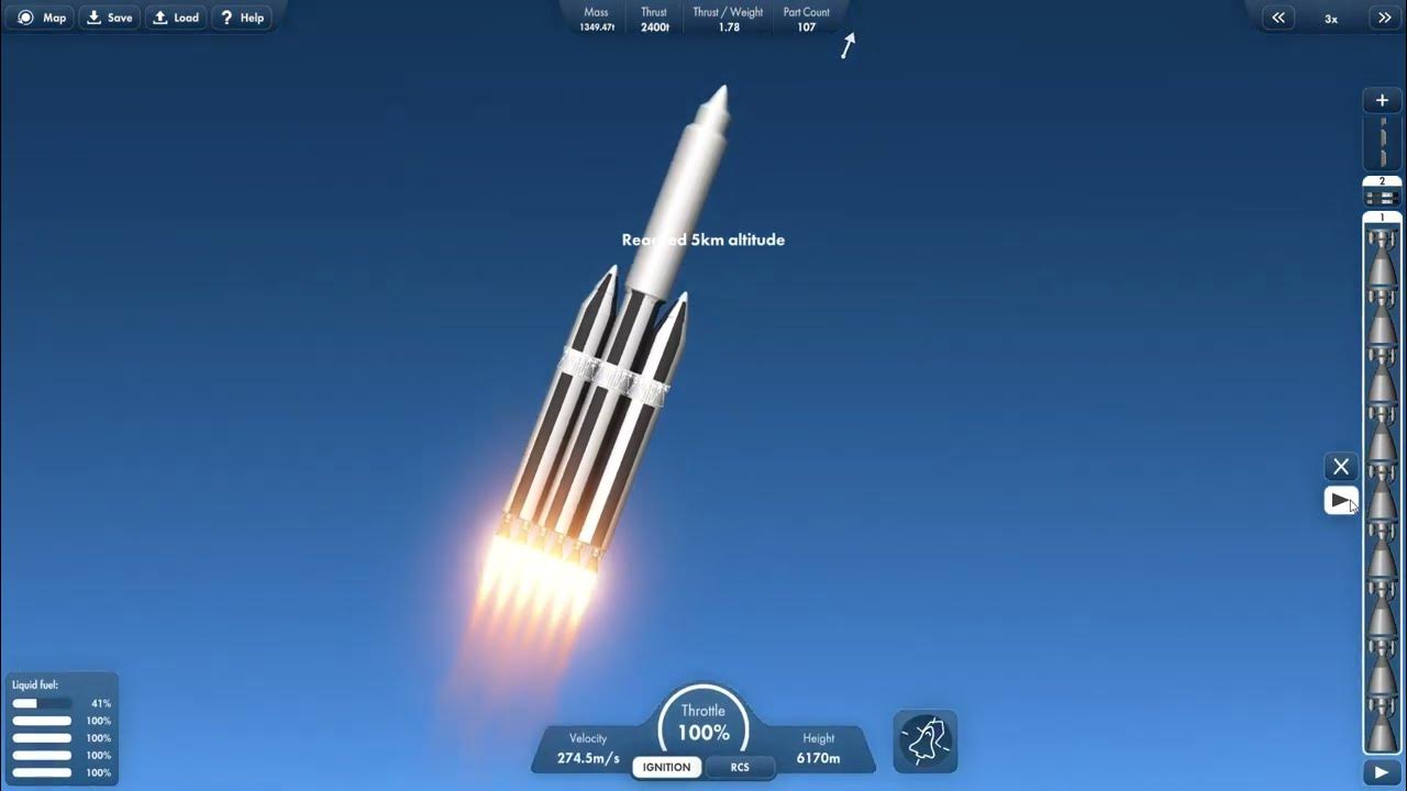 Mars Rocket Launch Spaceflight simulator - YouTube