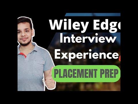 Wiley Edge Interview Experience | Wiley Edge Interview Process | Coding Questions - YouTube