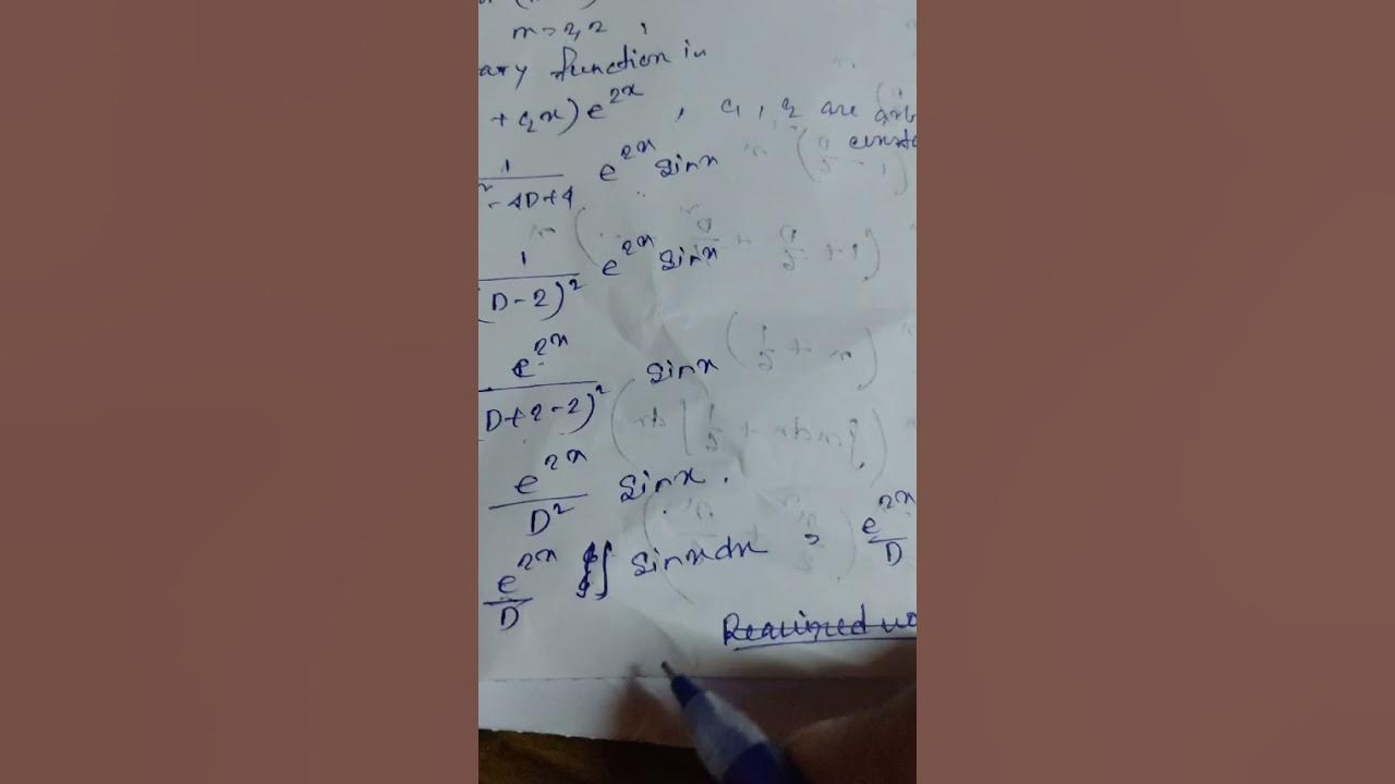 D operator method_lecture 2 - YouTube