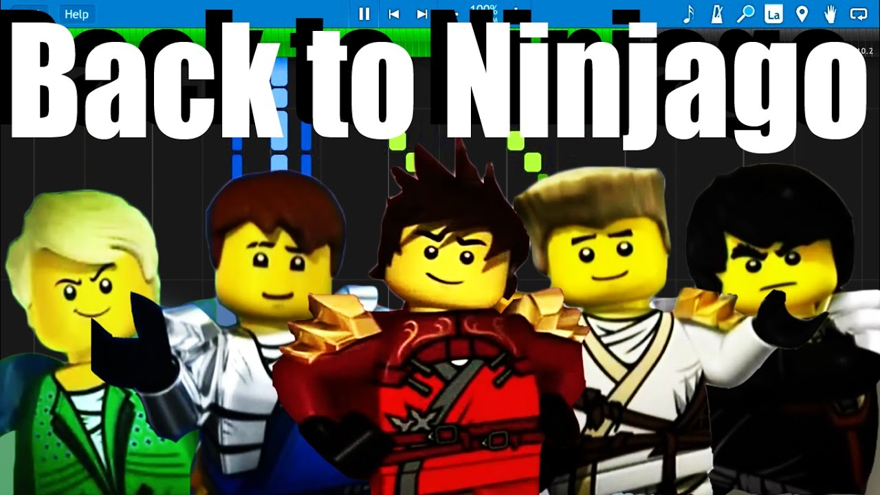 LEGO NINJAGO - Back to Ninjago by The Fold | Synthesia Piano Tutorial ...