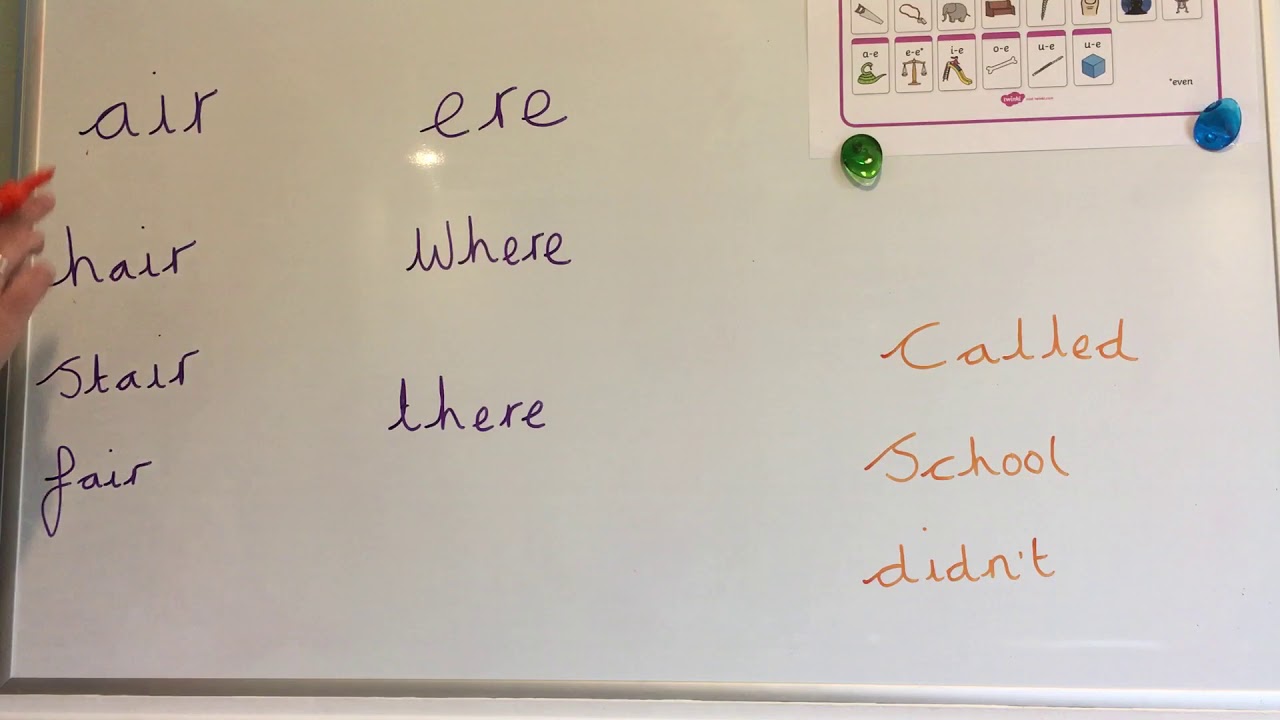 Alternative spelling air/ ere - YouTube