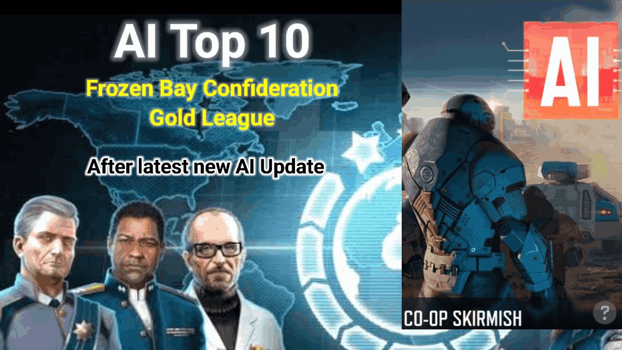AI Top 10 Frozen Bay after new update 😜 || Confideration Gold league 🏅 ...