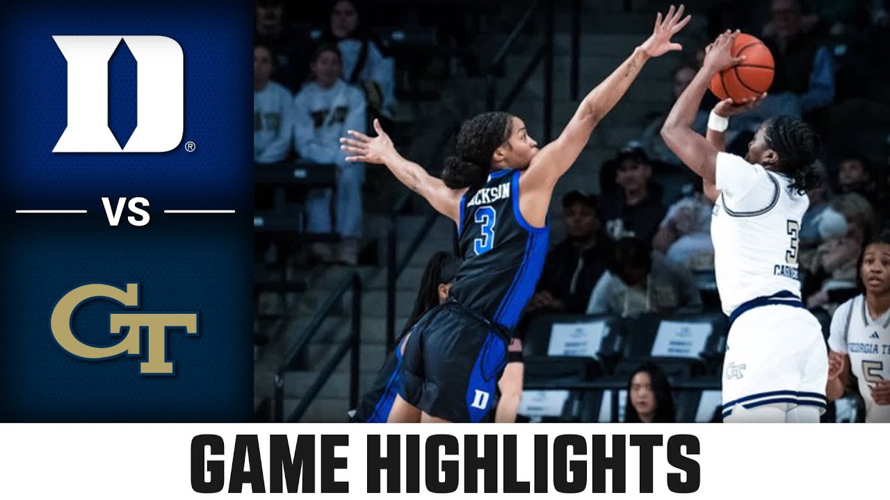 Duke vs. Georgia Tech Game Highlights | 2024-25 ACC Women's Basketball ...