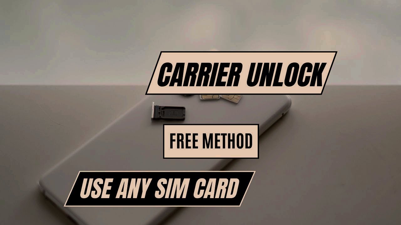 Carrier free unlocking for any phone - YouTube