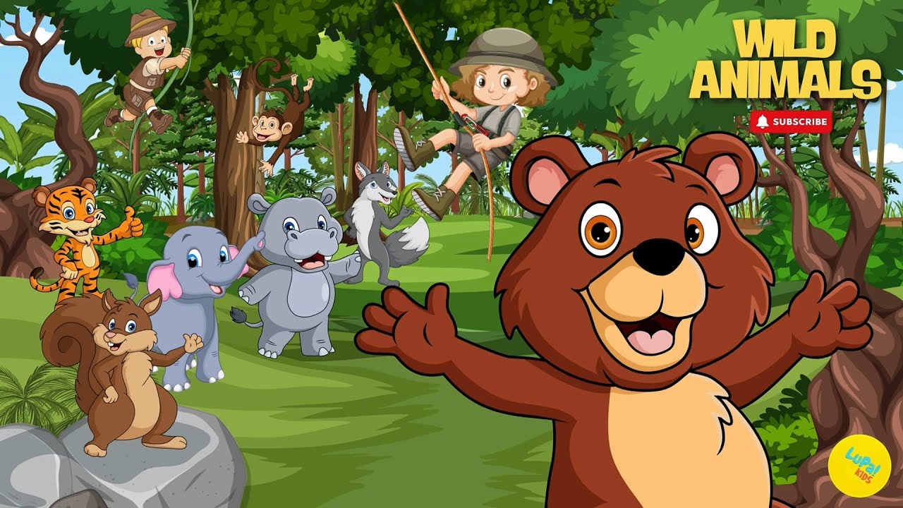 Wild animals | Zoo | Animal sounds | Kids | Animals for kids - YouTube