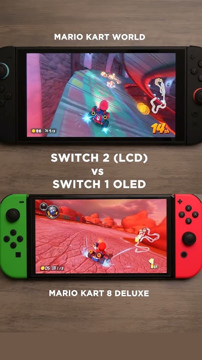Nintendo Switch 2 LCD vs Switch OLED Side By Side Screen Comparison ...