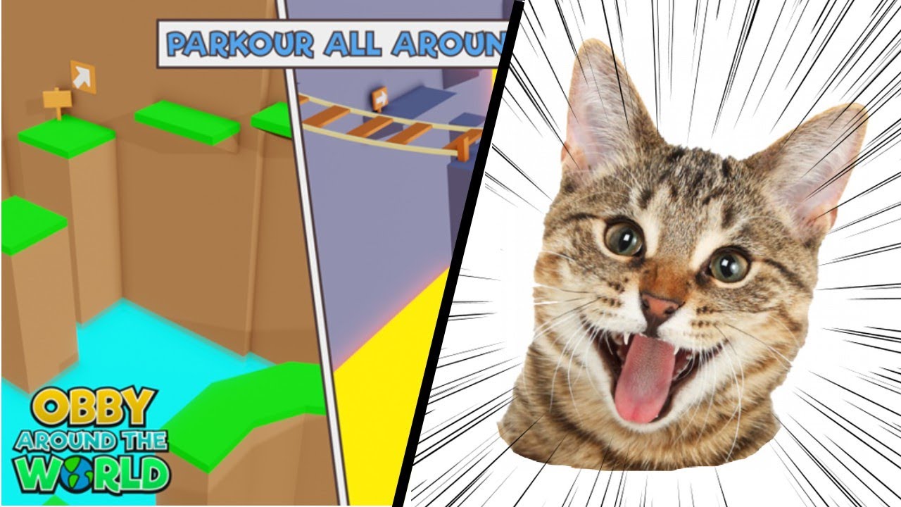Escape The World Obby / Cat play roblox - YouTube