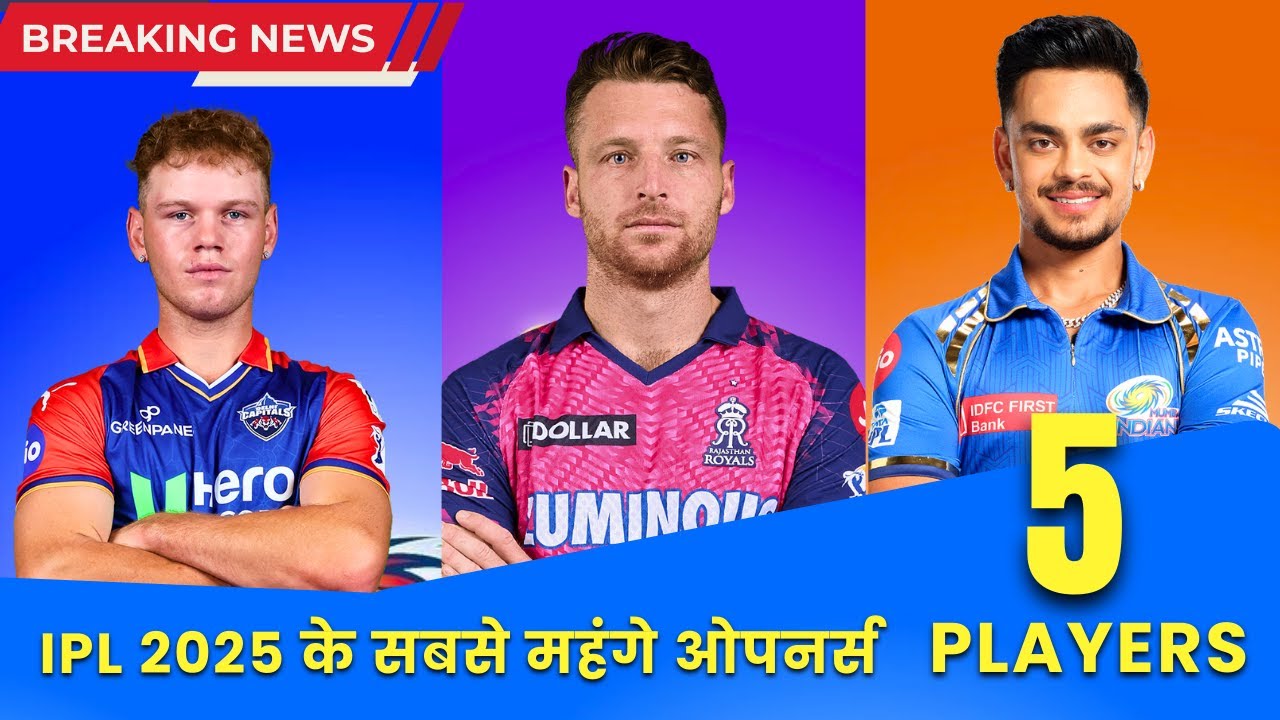 IPL 2025 Mega Auction: Top 5 Most Expensive Openers | RCB, CSK, KKR, DC ...