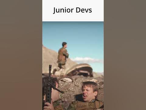 Junior devs vs Senior devs - YouTube