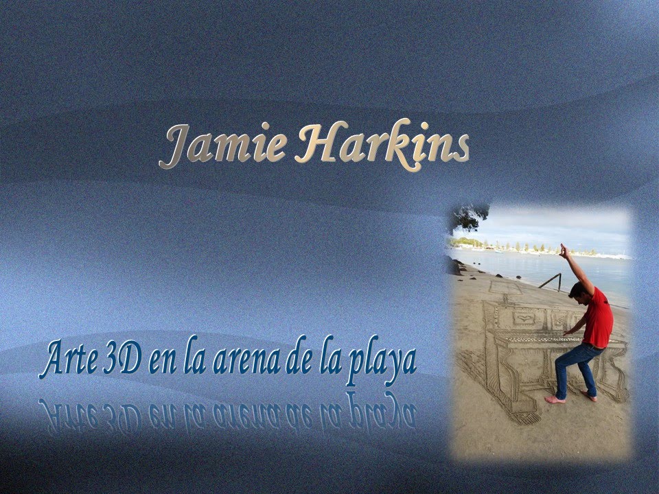 Jamie Harkins - Dibujos 3D en la playa - YouTube