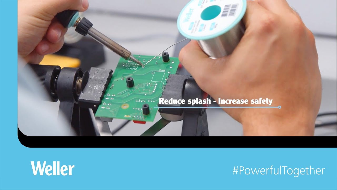 Enhanced solder quality with WSW solder wire by WellerTools - YouTube