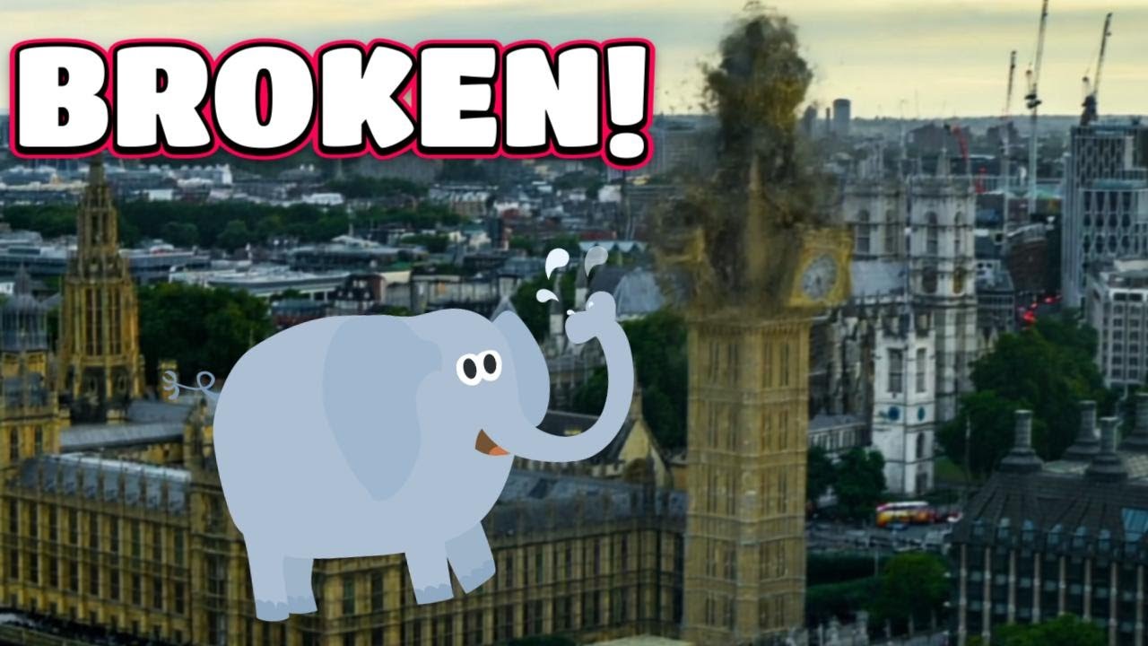 Broken Big Ben - YouTube