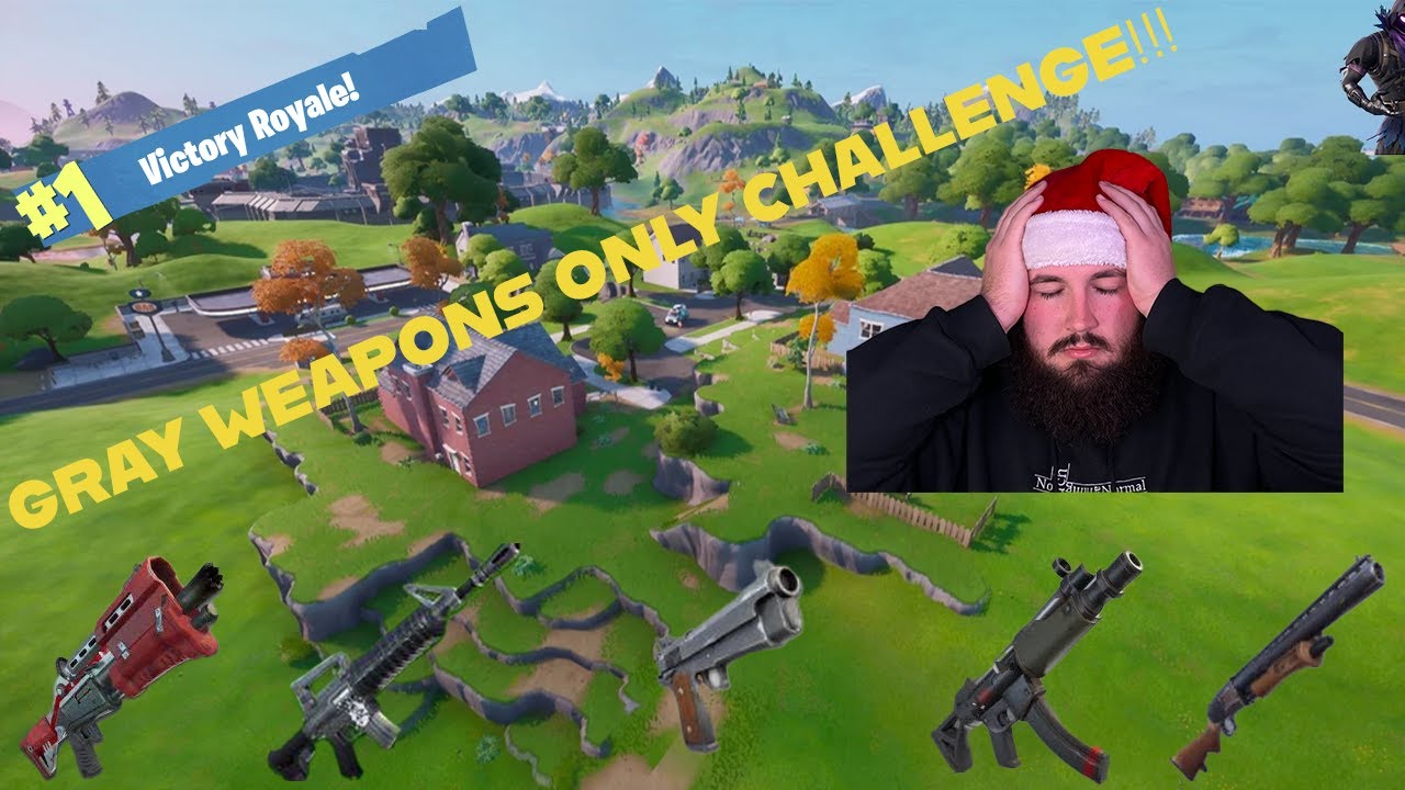 GREY WEAPONS ONLY?!?! OG Fortnite Challenge! - YouTube