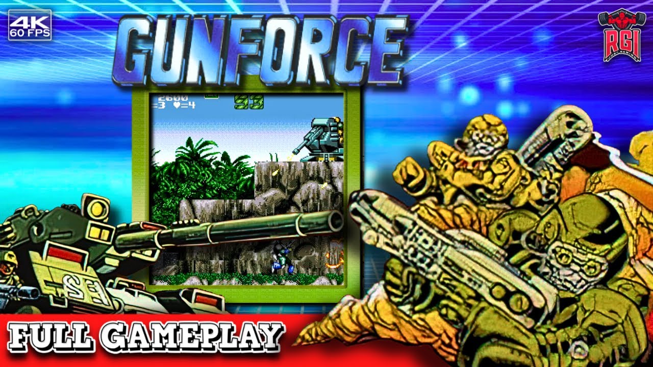 GunForce (Arcade)(1991) Full Gameplay in 4K / 60FPS #RETRO GAMING ...