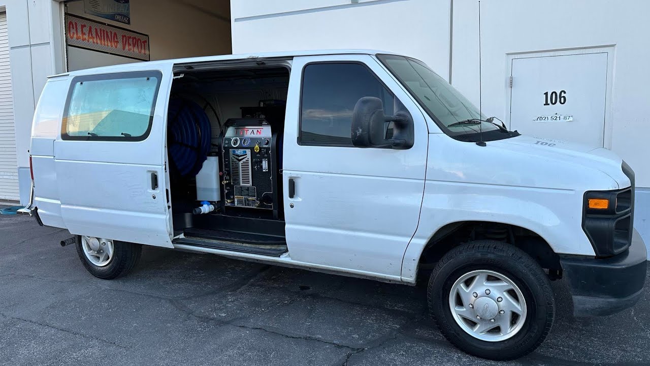 Carpet cleaning van for sale fully loaded with Truckmount and ...