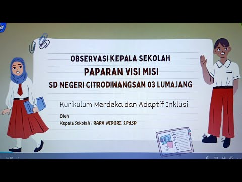 Observasi Kepala Sekolah tema Paparan Visi dan Misi Sekolah - YouTube