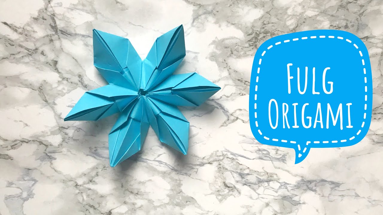 Fulg de Nea 3d din Hartie Origami de Craciun - YouTube