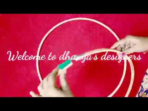 Aari frame preparing for aari work or maggam work or embroidery work ...