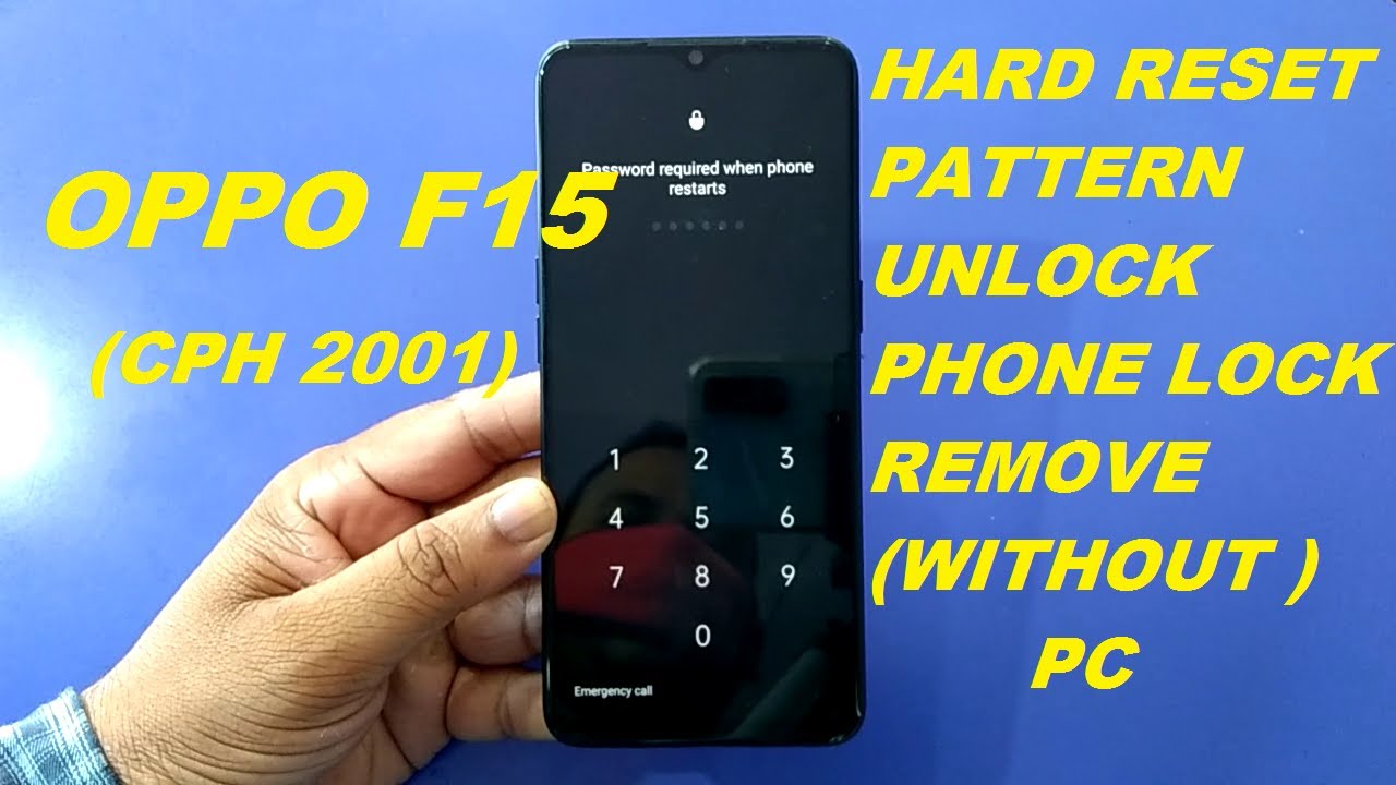 Oppo F15 (CPH2001) Hard Reset & Pattern Unlock & Phone Lock Remove ...