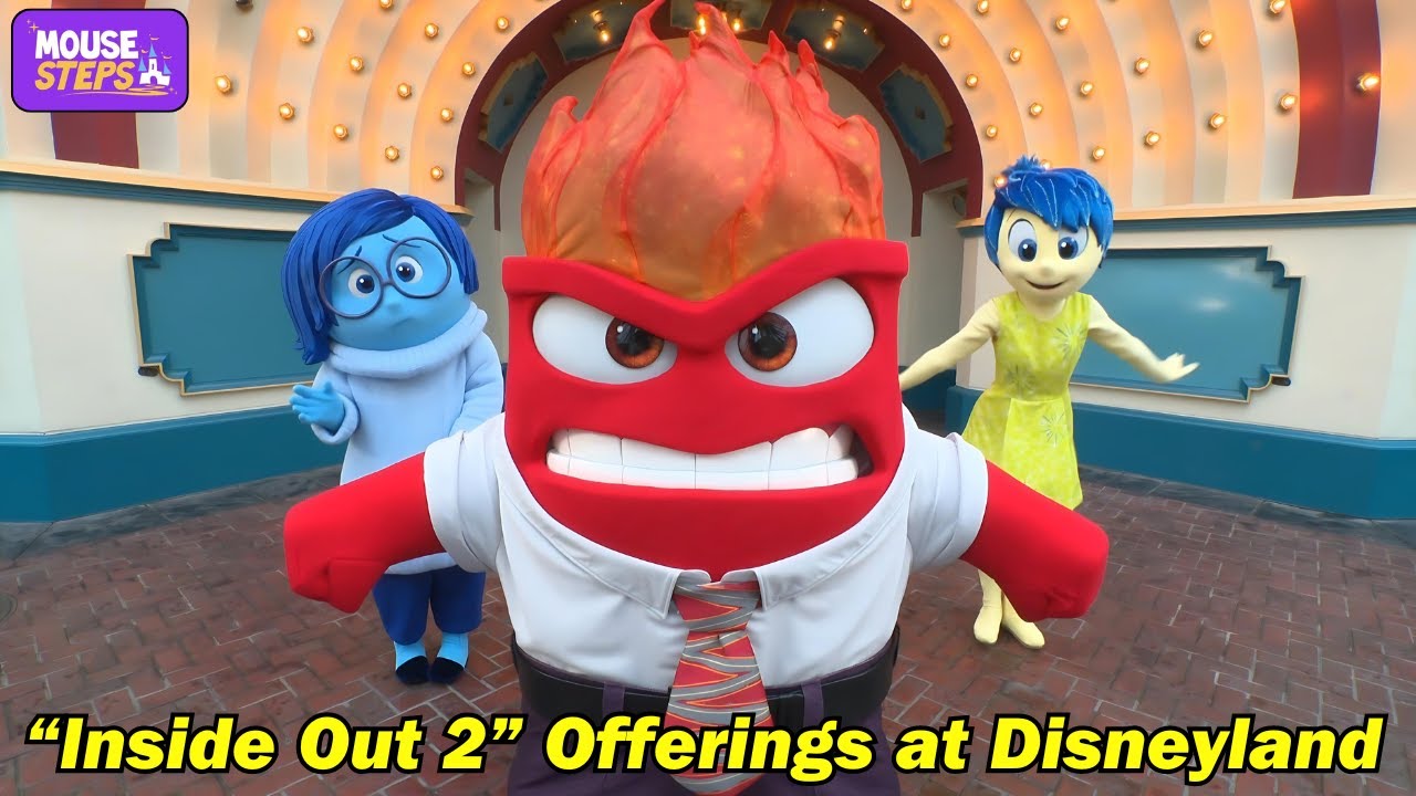 "Inside Out 2" Offerings at Disneyland Resort Incl. Anger Meet & Greet ...