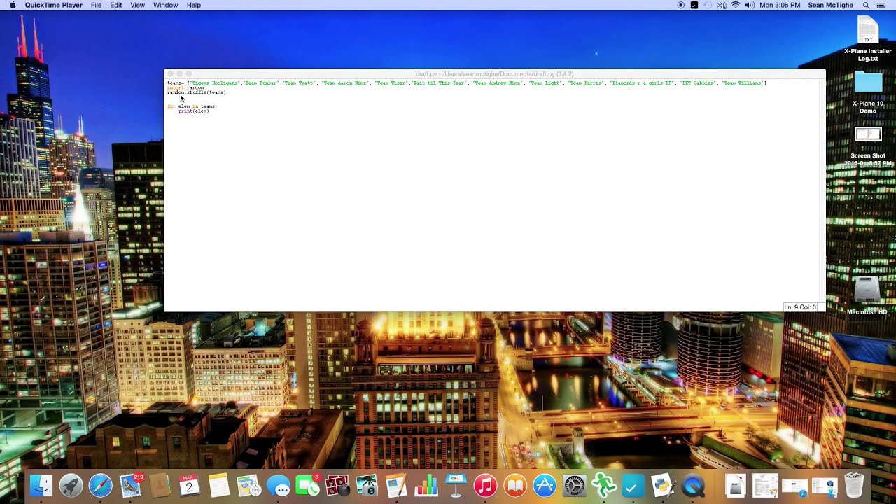 Python Code for Random Fantasy Draft Order - YouTube