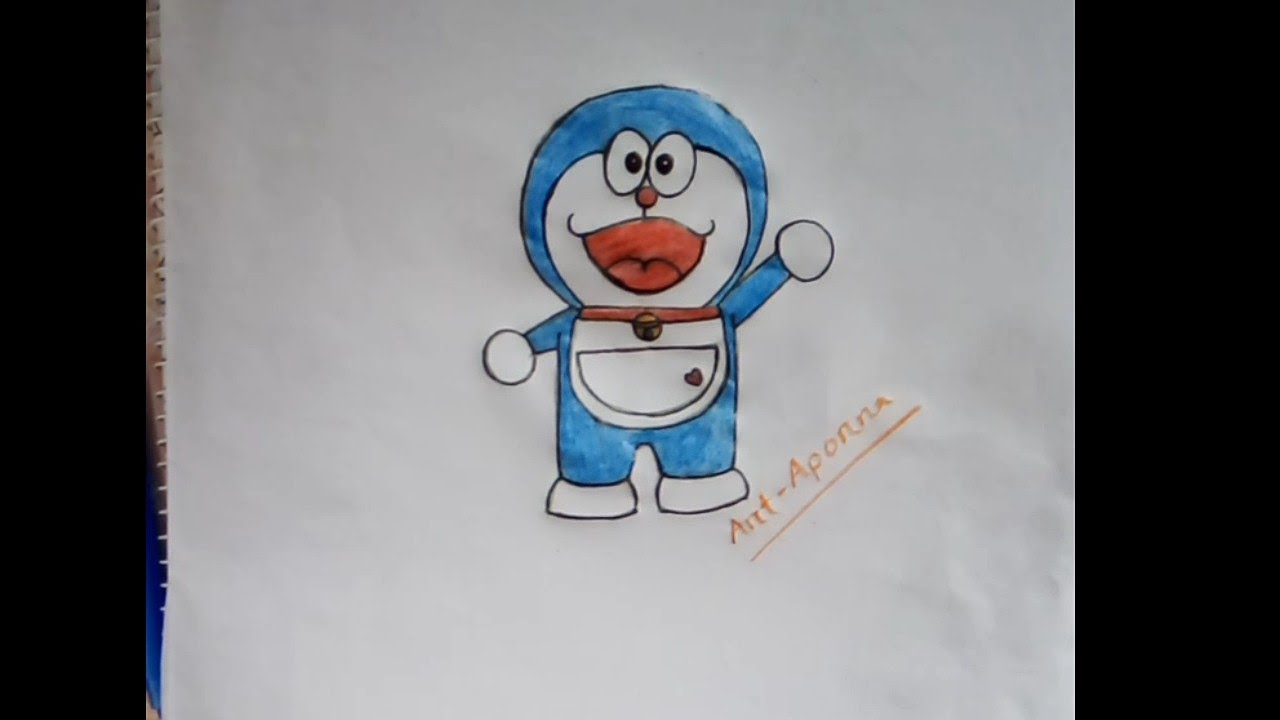 How to draw doraemon | Doraemon drawing | Easy drawing | Doraemon ...
