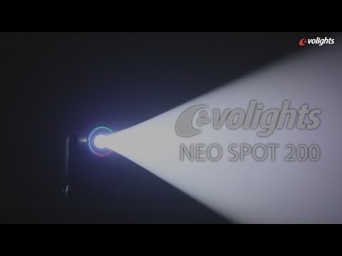 Evolights NEO SPOT 200 głowica ruchoma LED - YouTube