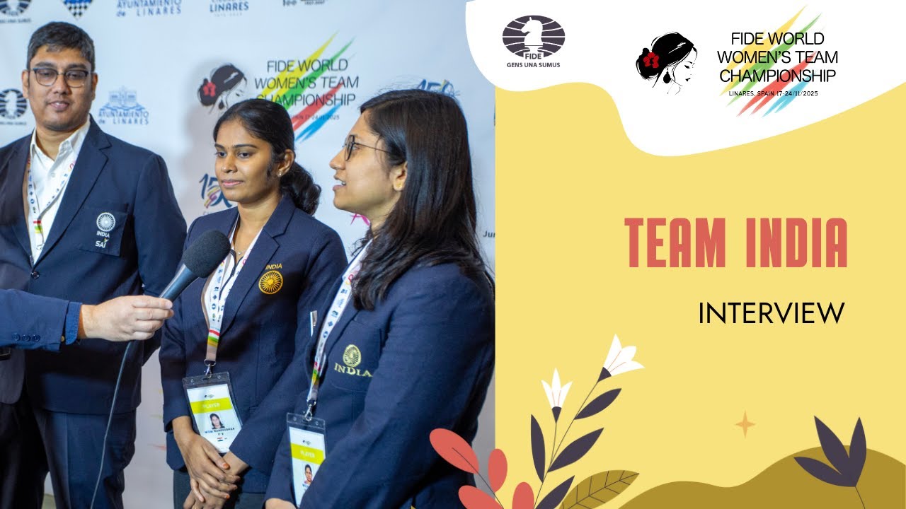 Interview with Team India | Day 1 | FIDE Women's World Team ...