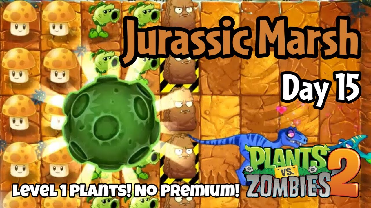Plants vs Zombies 2 | Jurassic Marsh Day 15 - YouTube